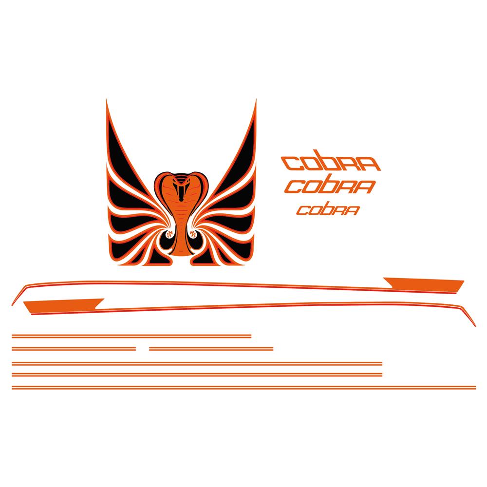 Mustang Cobra Decal Kit - Bittersweet Red | (80-81)