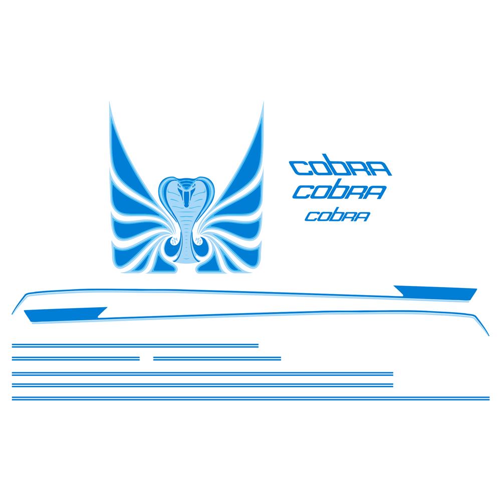 Mustang Cobra Decal Kit - Blue | (80-81) - LMR.com