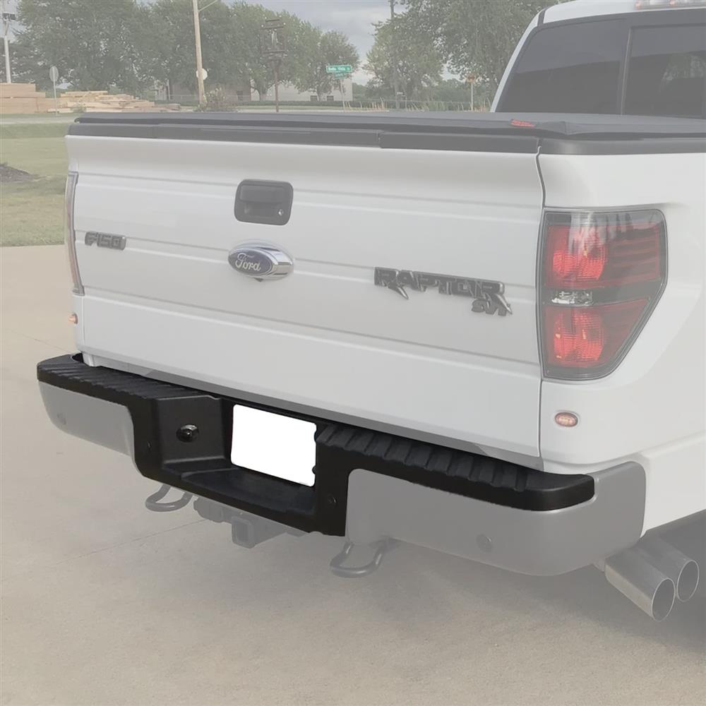 F-150 Raptor Rear Bumper Step Cover with Backup Sensor Holes (10-14 ...