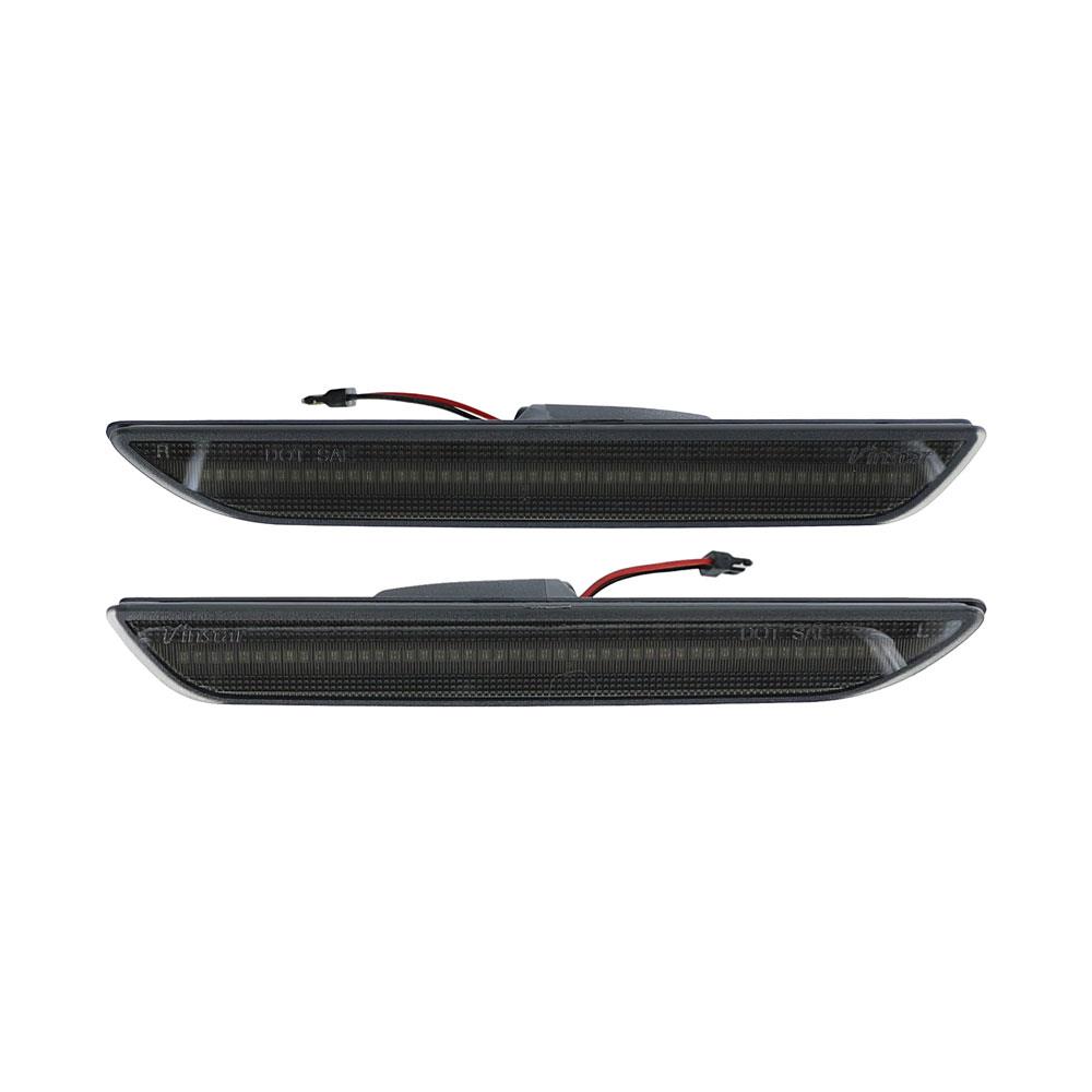 Mustang LED Sequential Rear Side Marker Kit - Smoked Lens (15-23)