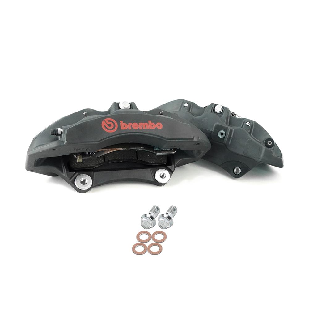 Mustang Performance Pack Front Brake Caliper Kit - Satin Black (15-23)