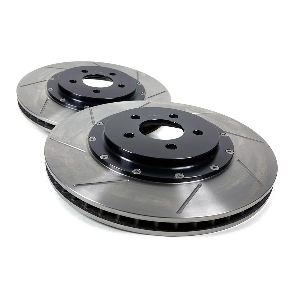 Baer Mustang EradiSpeed 2-Piece Rear Brake Rotors - 14" - Slotted (24 ...