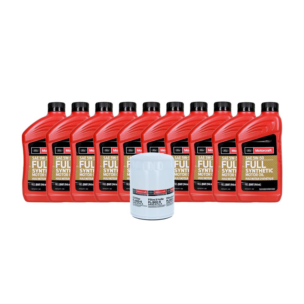 Motorcraft Mustang Full Synthetic Oil Change Kit - 5w50 (24-25) 5.0