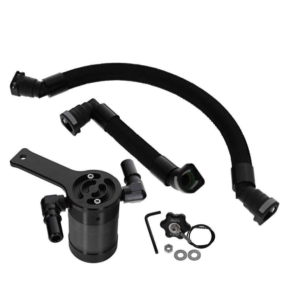 UPR Mustang Plug N Play Oil Catch Can - Driver Side - Black (24-26) GT ...