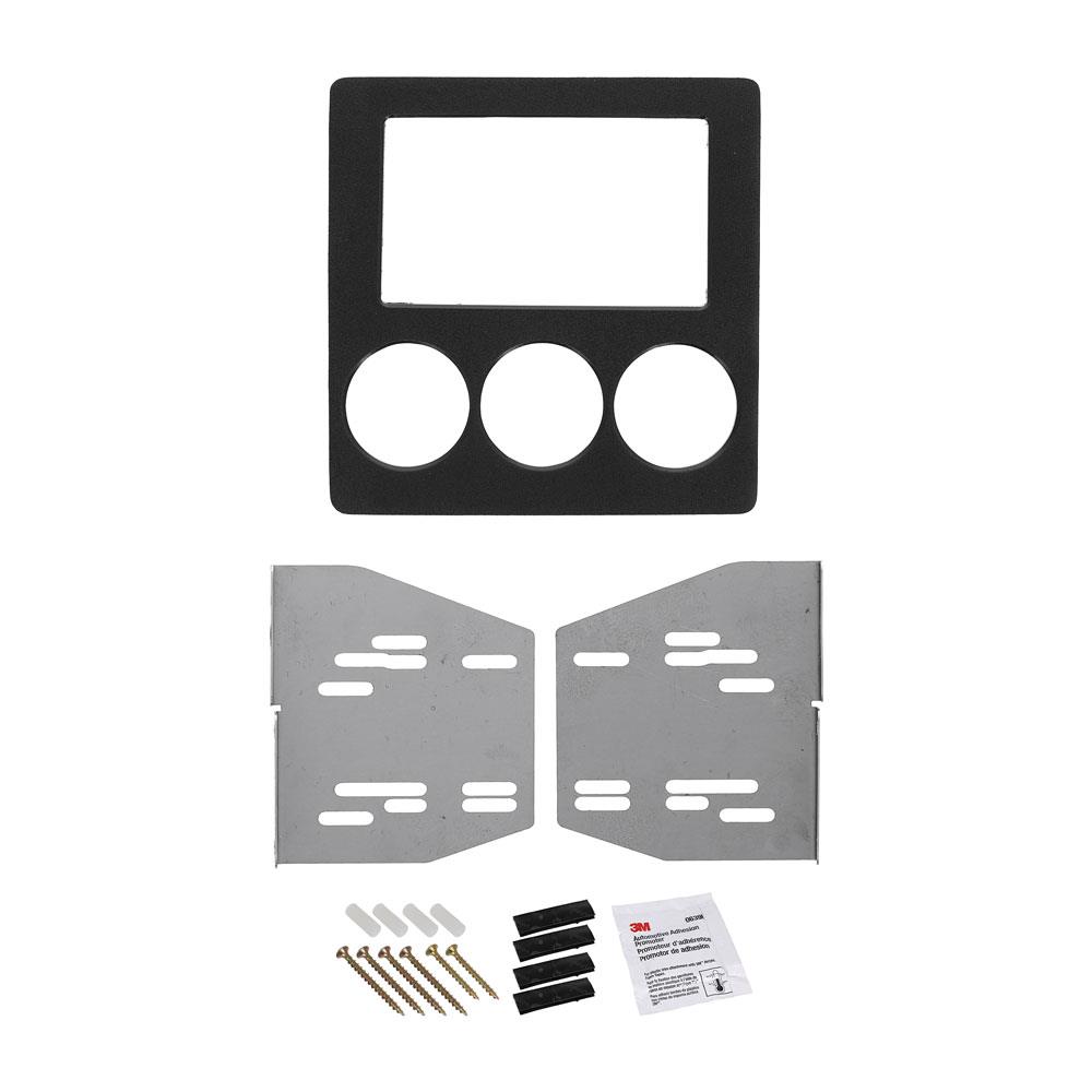 417 Fox Mustang Double DIN Radio Trim Bezel - HVAC Relocation (87-89)
