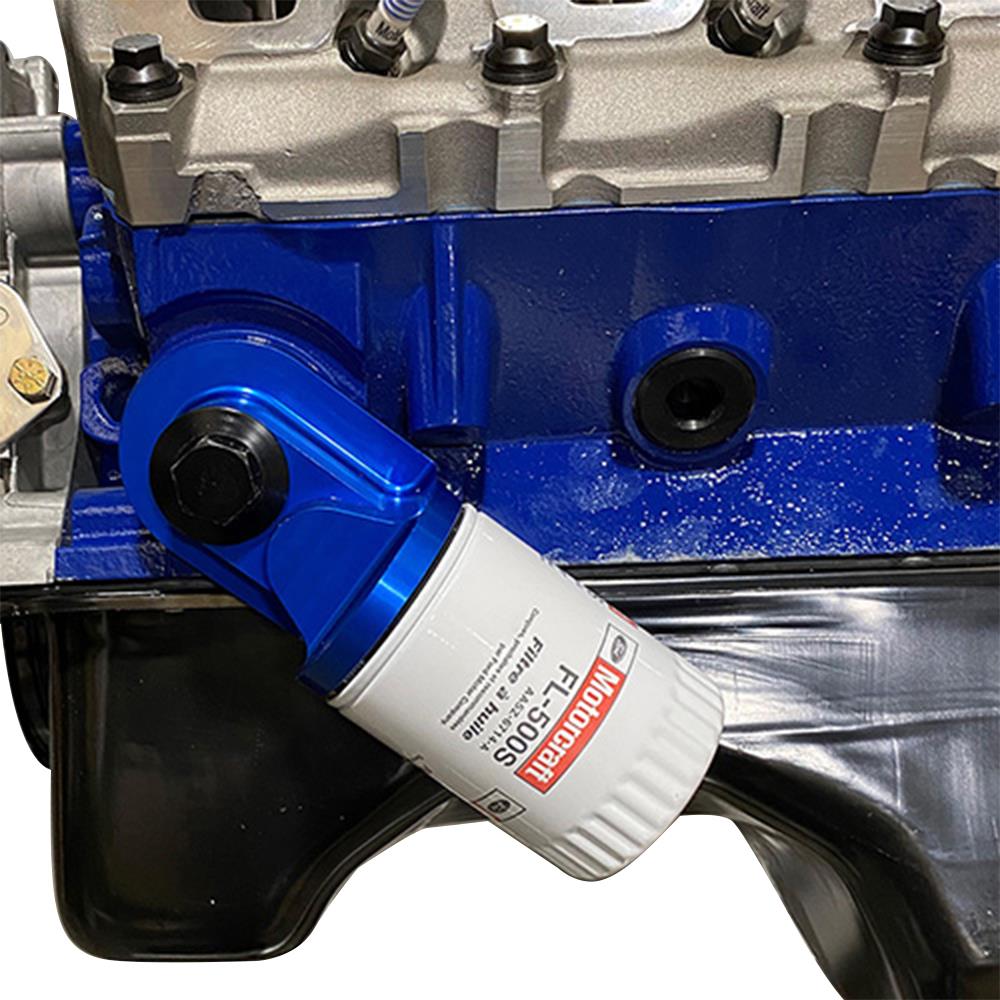 Ford Performance Billet 90 Degree Oil Filter Adapter 79-95 M-6880-B50