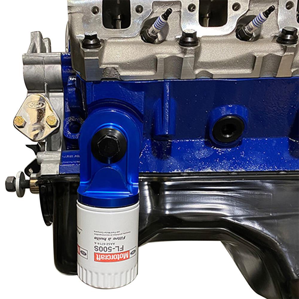 Ford Performance Billet 90 Degree Oil Filter Adapter 79-95 M-6880-B50