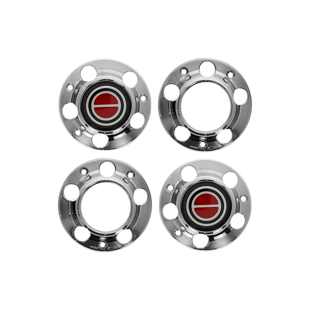 Bronco Plastic Wheel Center Cap Kit - Red (92-96) - LMR