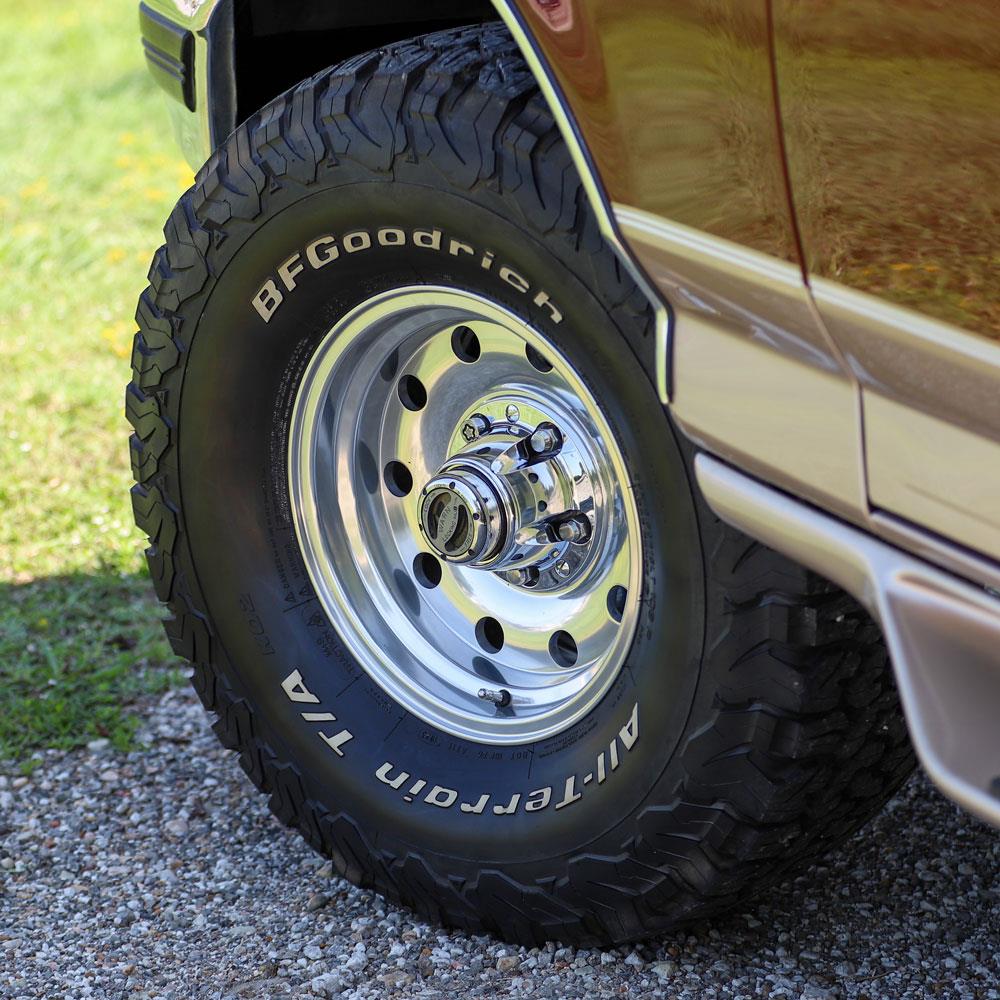 Bronco Plastic Wheel Center Cap Kit - Black (92-96)