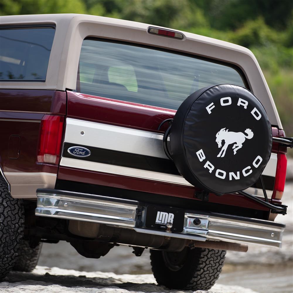 Bronco Tailgate Finish Panel Trim - Smoke w/ Ford Oval (92-96) F2TZ ...