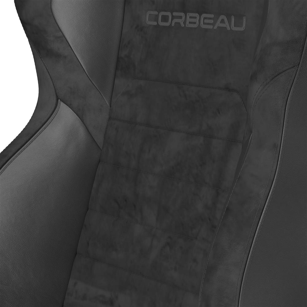Corbeau Mustang LG1 Microsuede Seat Pair - Black | S25501PR