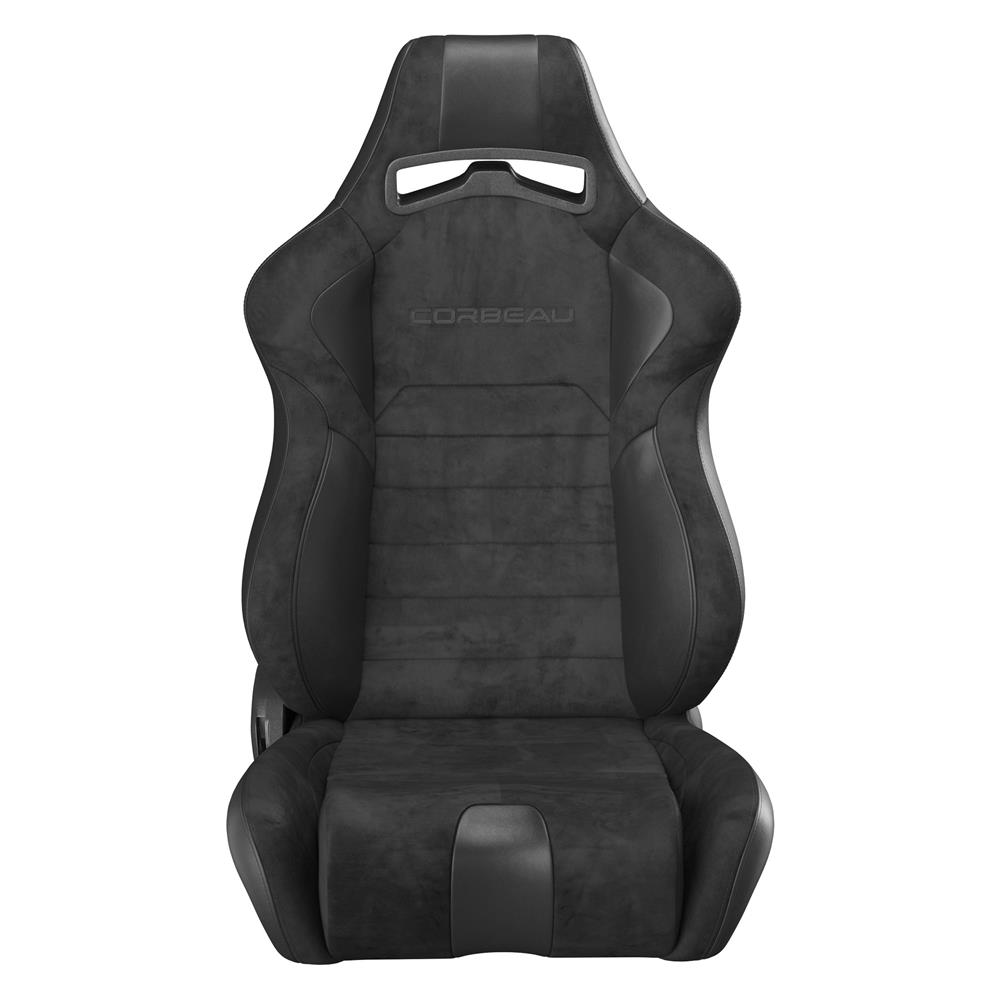 Corbeau Mustang LG1 Microsuede Seat Pair - Black | S25501PR