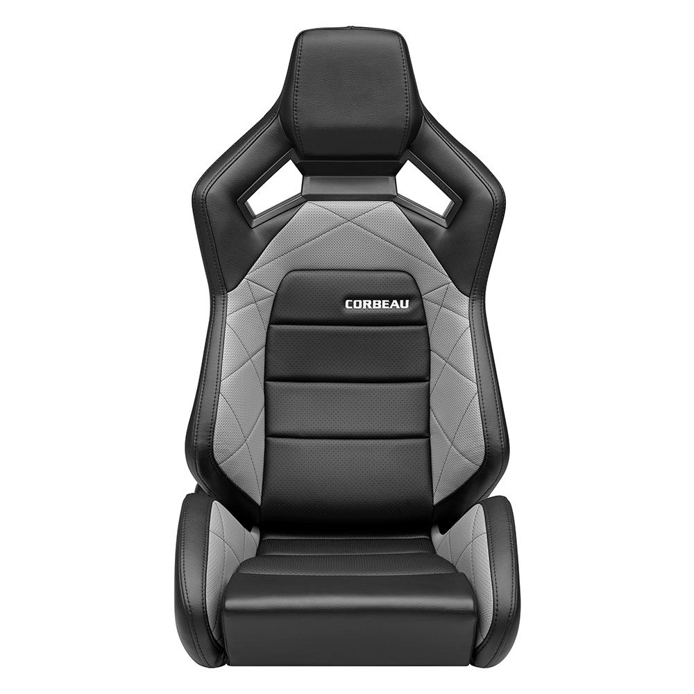 Corbeau Sportline RRX Reclining Seat - Black W/ Gray Insert 55090