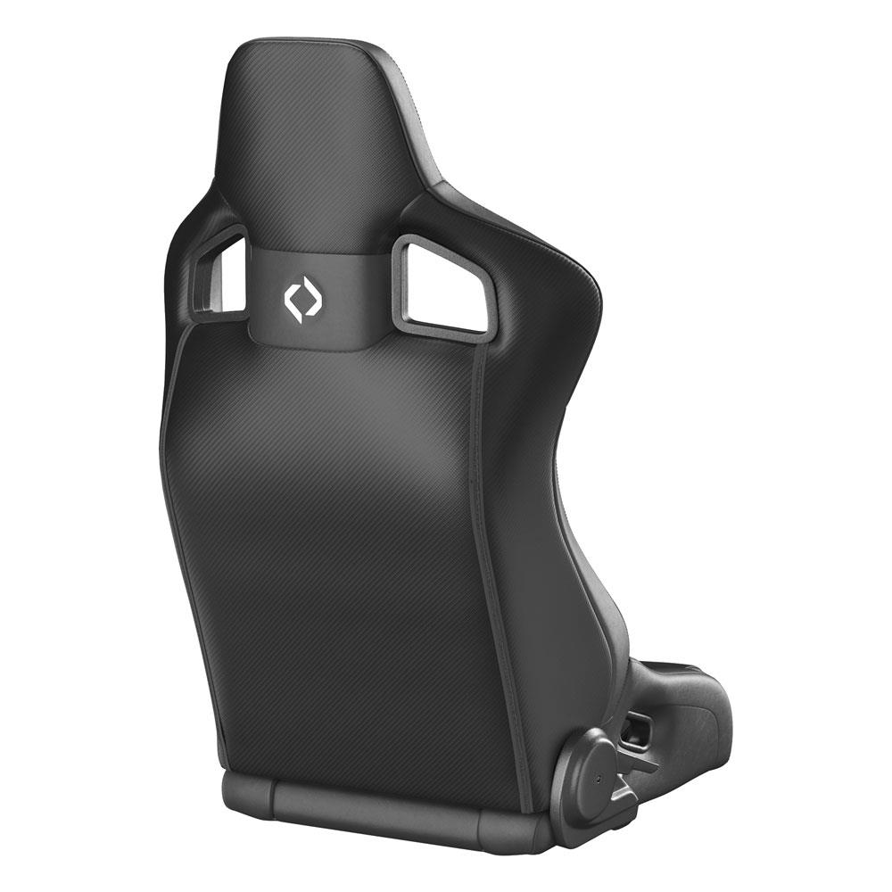 Corbeau Sportline RRB Reclining Seat Pair - Black Vinyl/Carbon Vinyl ...