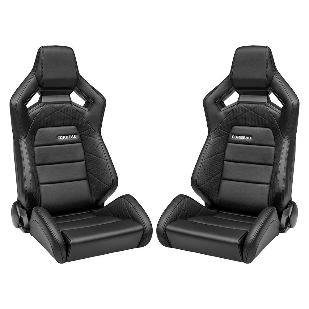 Corbeau Sportline RRX Reclining Seat - Black W/ Black Insert 55010