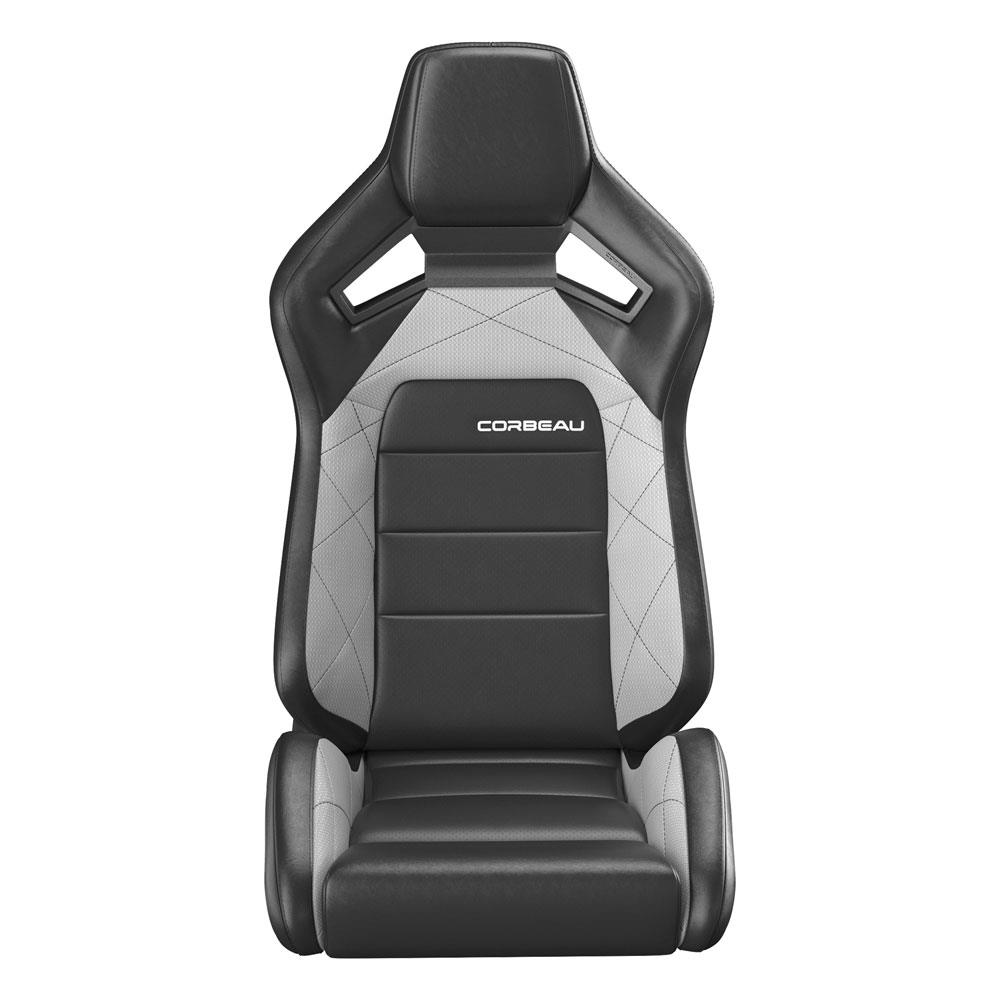 Corbeau Sportline RRX Reclining Seat - Black W/ Gray Insert 55090