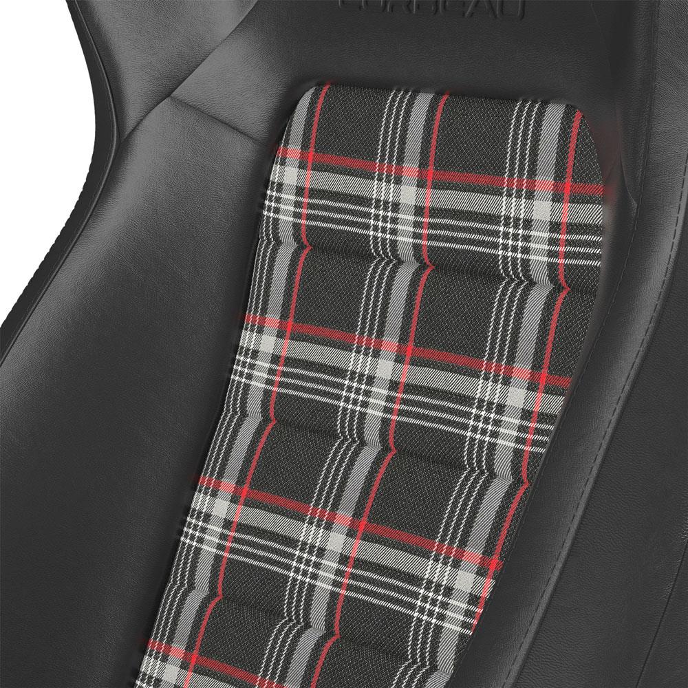 Corbeau Sportline RRX Seat - Black w/ Red Plaid Insert | 55022