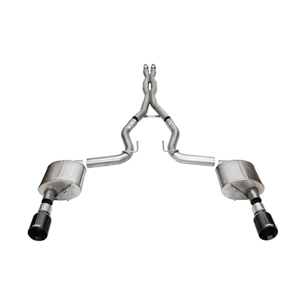 2024-2026 Mustang GT Corsa Xtreme Cat-Back Exhaust Kit - Black Tips