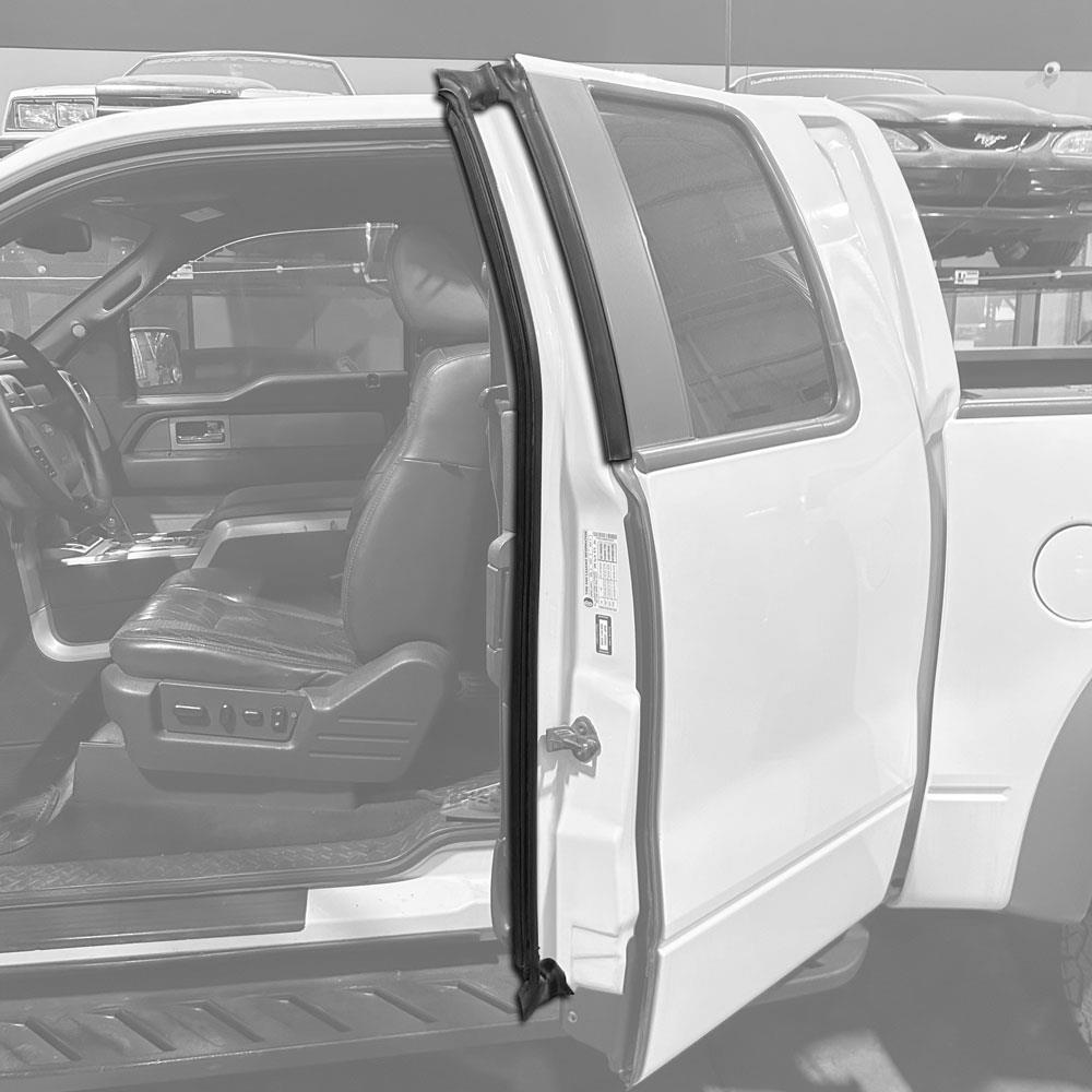 F-150 Raptor Rear Door Center Weatherstrip - LH (10-14) Super Cab 4L3Z ...