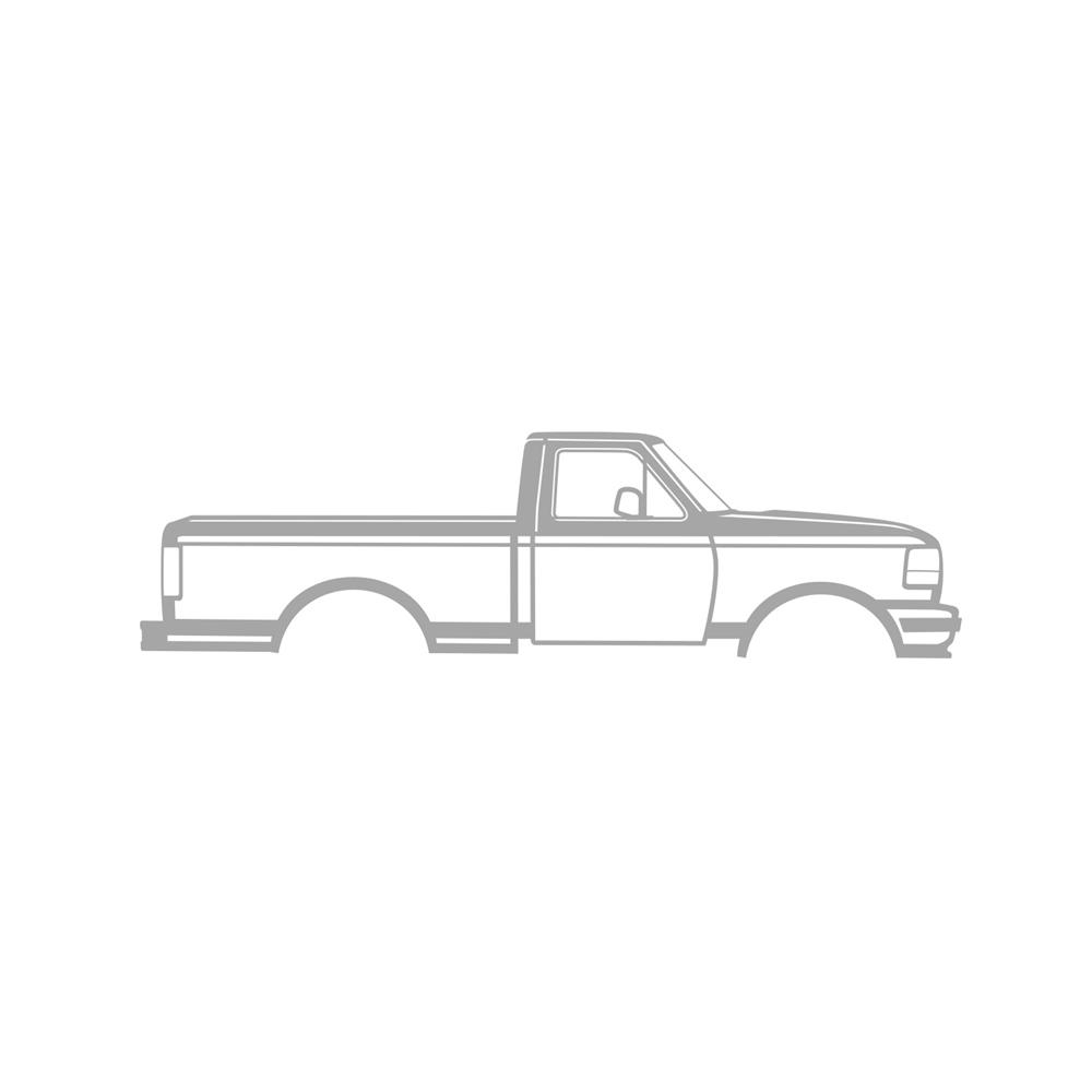 F-150 SVT Lightning Silhouette Metal Wall Art (93-95)
