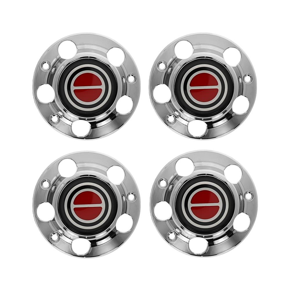 F150 Plastic 2WD Center Cap Kit - Red (92-96) - LMR