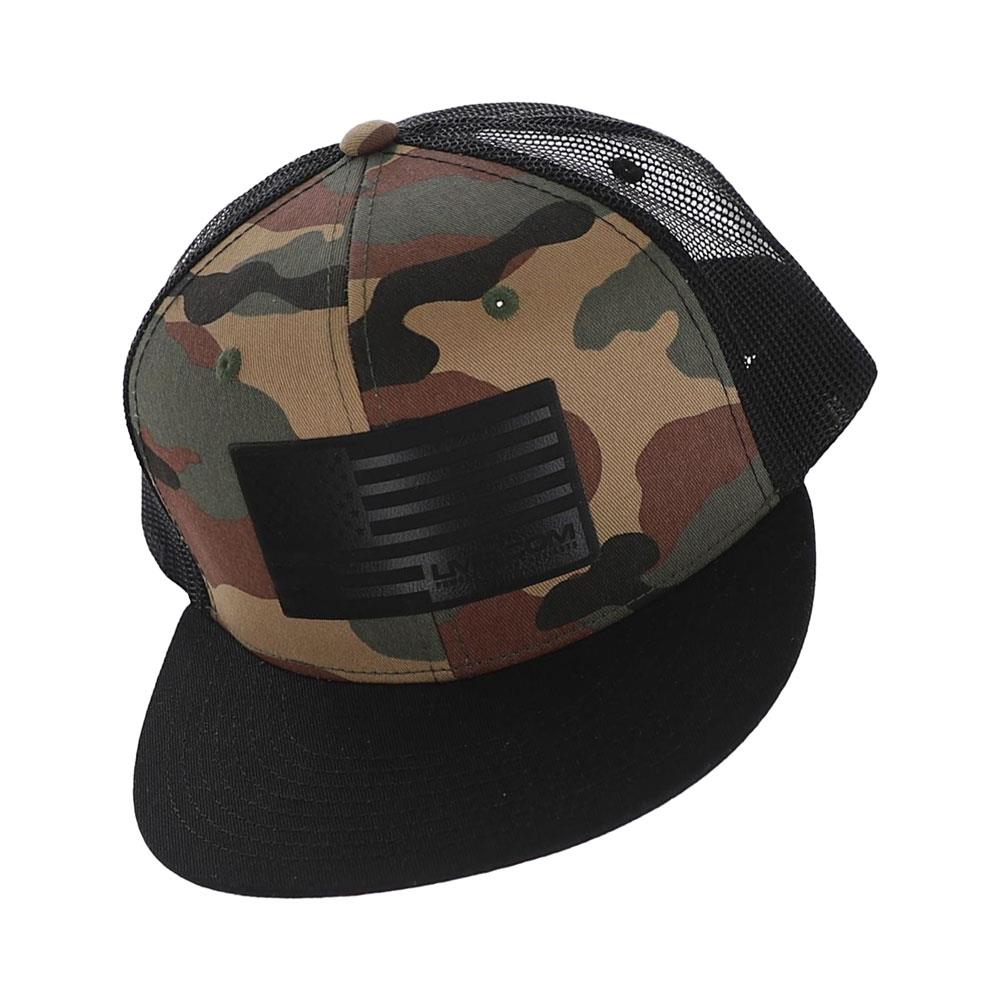 LMR USA Flag Snapback Hat - Woodland Camo - LMR.com