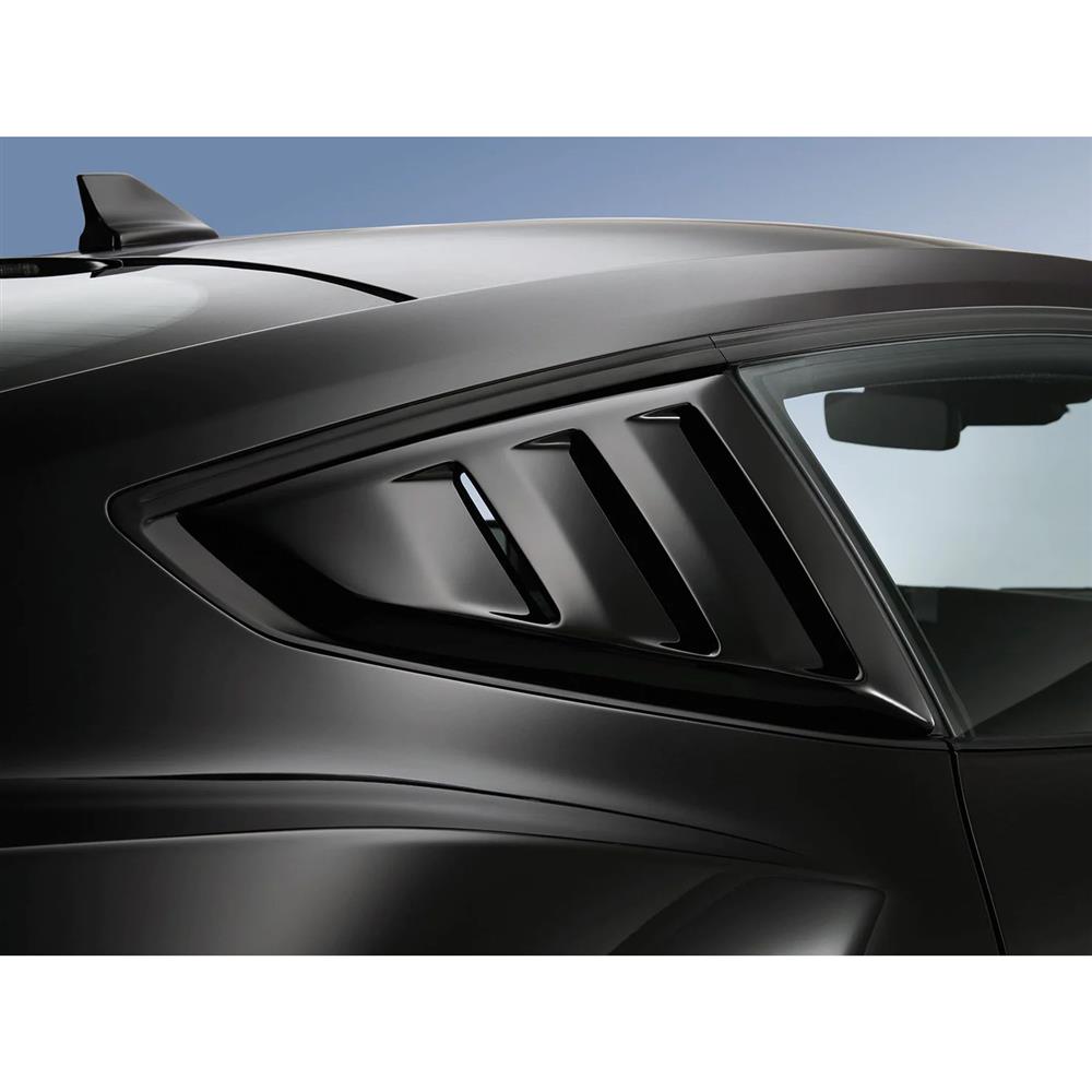 Mustang Air Design Quarter Window Louvers - Gloss Black (24-26) VPR3Z ...