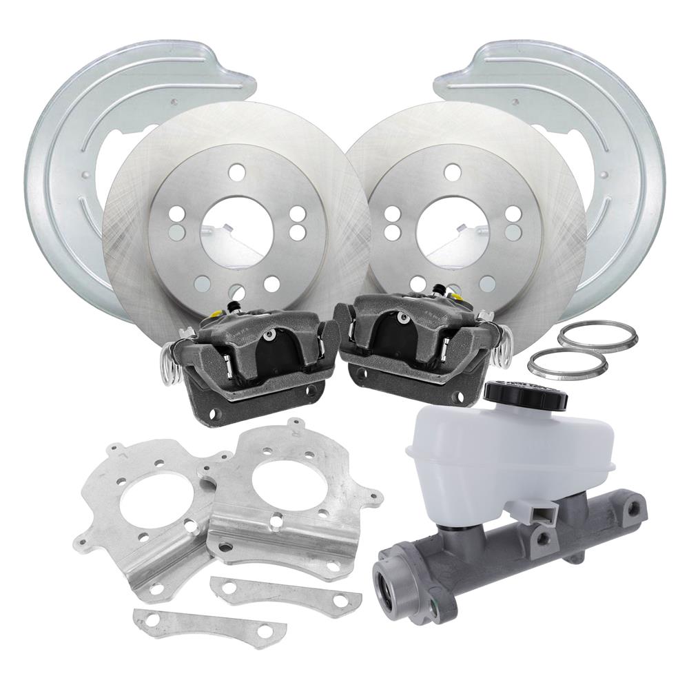 Mustang 4-Lug Rear Disc Brake Conversion Kit | (87-93) Fox Body