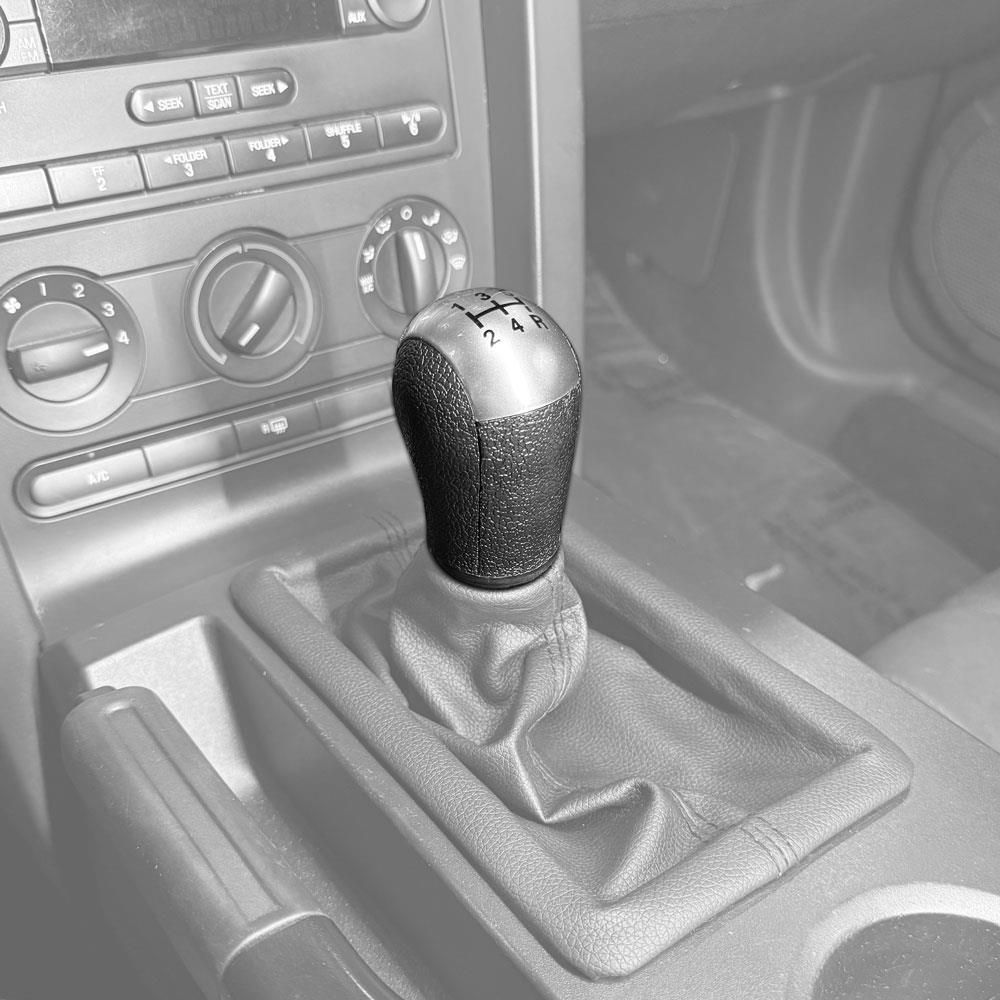 Mustang 5-Speed Shift Knob - Silver (05-10) - LMR.com