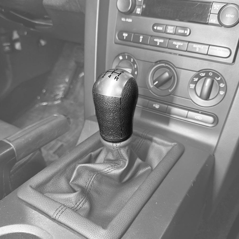 Mustang 5-Speed Shift Knob - Silver (05-10) - LMR.com
