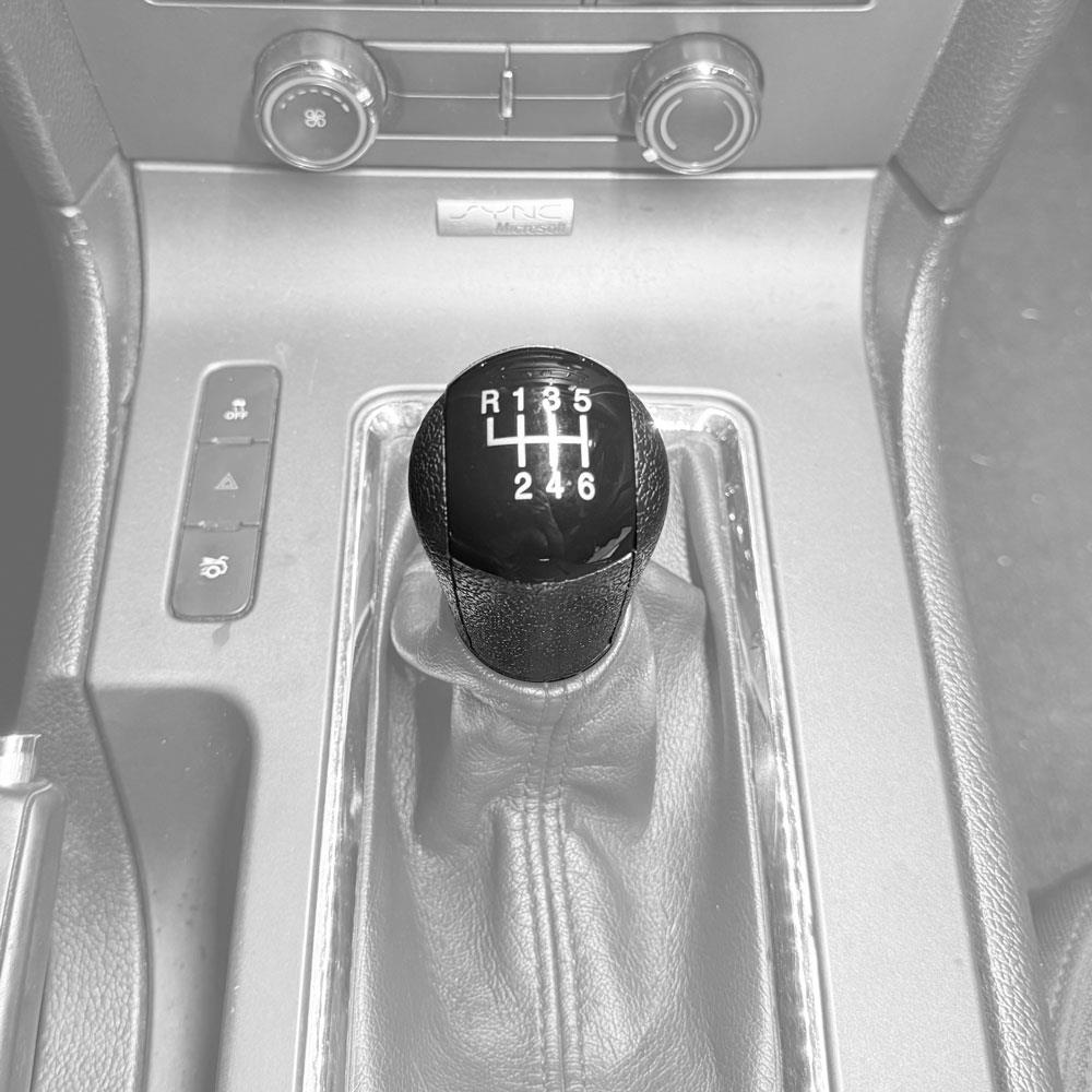 Mustang 6-Speed Shift Knob - Black (11-14) - LMR.com