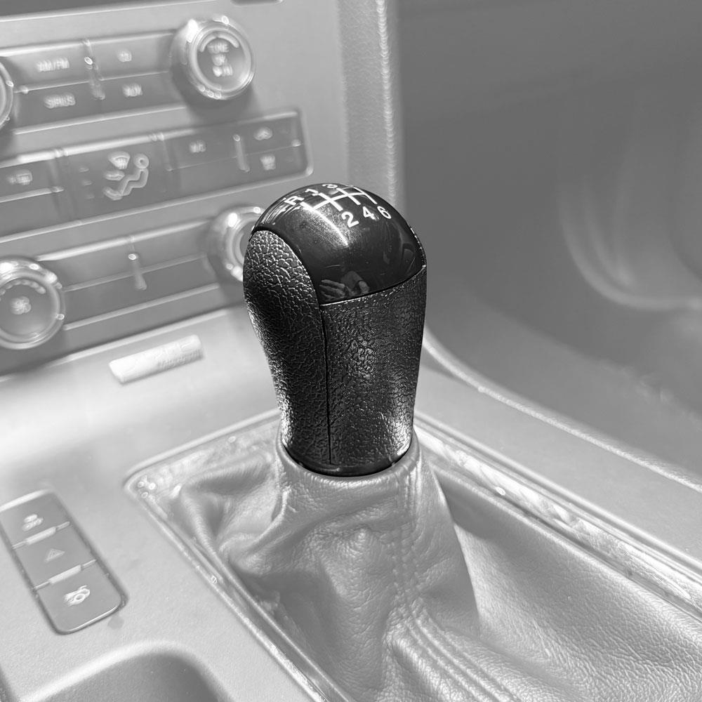 Mustang 6-Speed Shift Knob - Black (11-14) - LMR.com