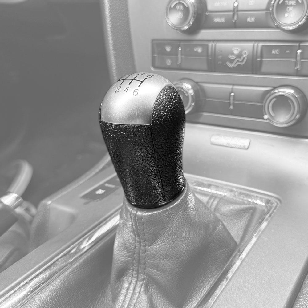 Mustang 6-Speed Shift Knob - Silver (11-14) - LMR.com