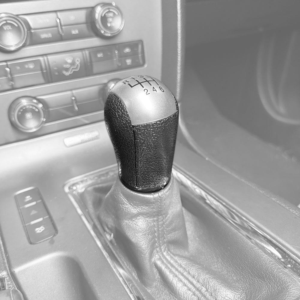 Mustang 6-Speed Shift Knob - Silver (11-14) - LMR.com