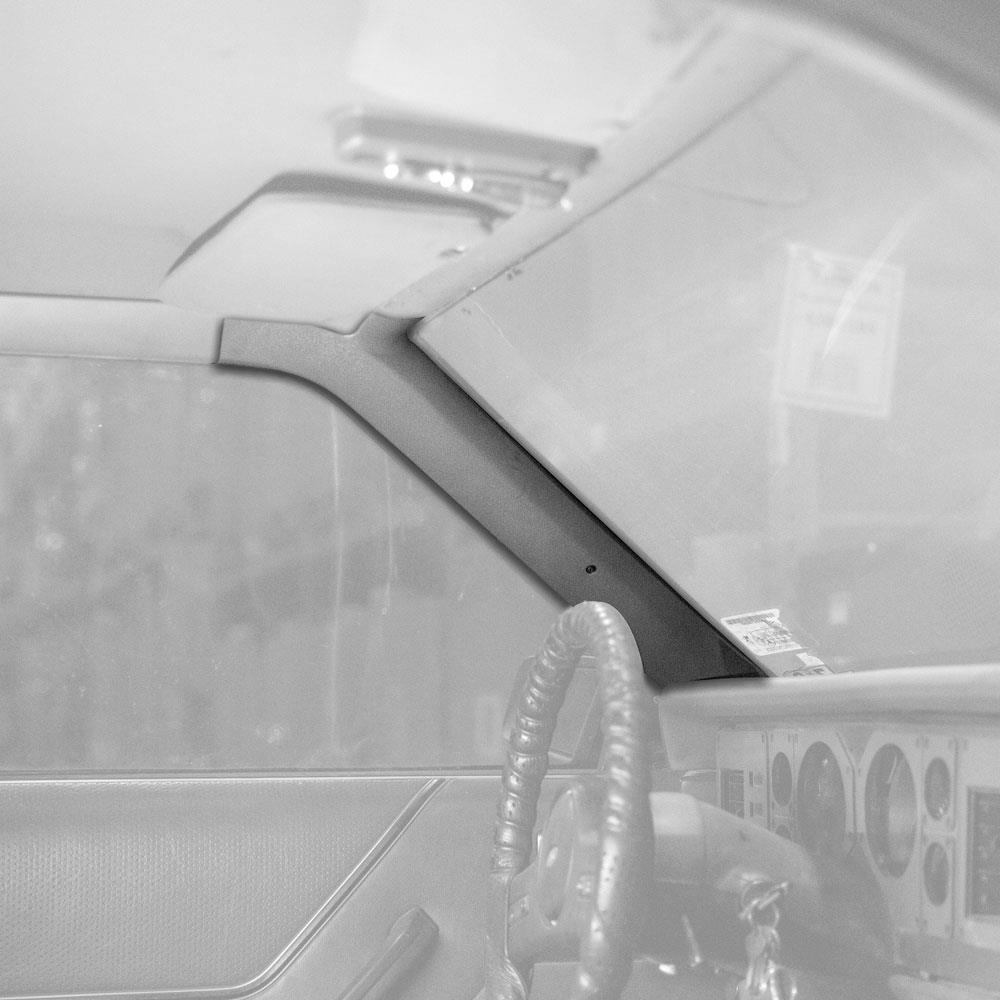 Mustang A-pillar Trim Panel Kit - Gray (79-86) Hatchback/Coupe