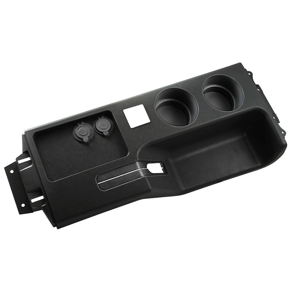 Mustang Center Console Kit with Charging Ports - Black (87-93)