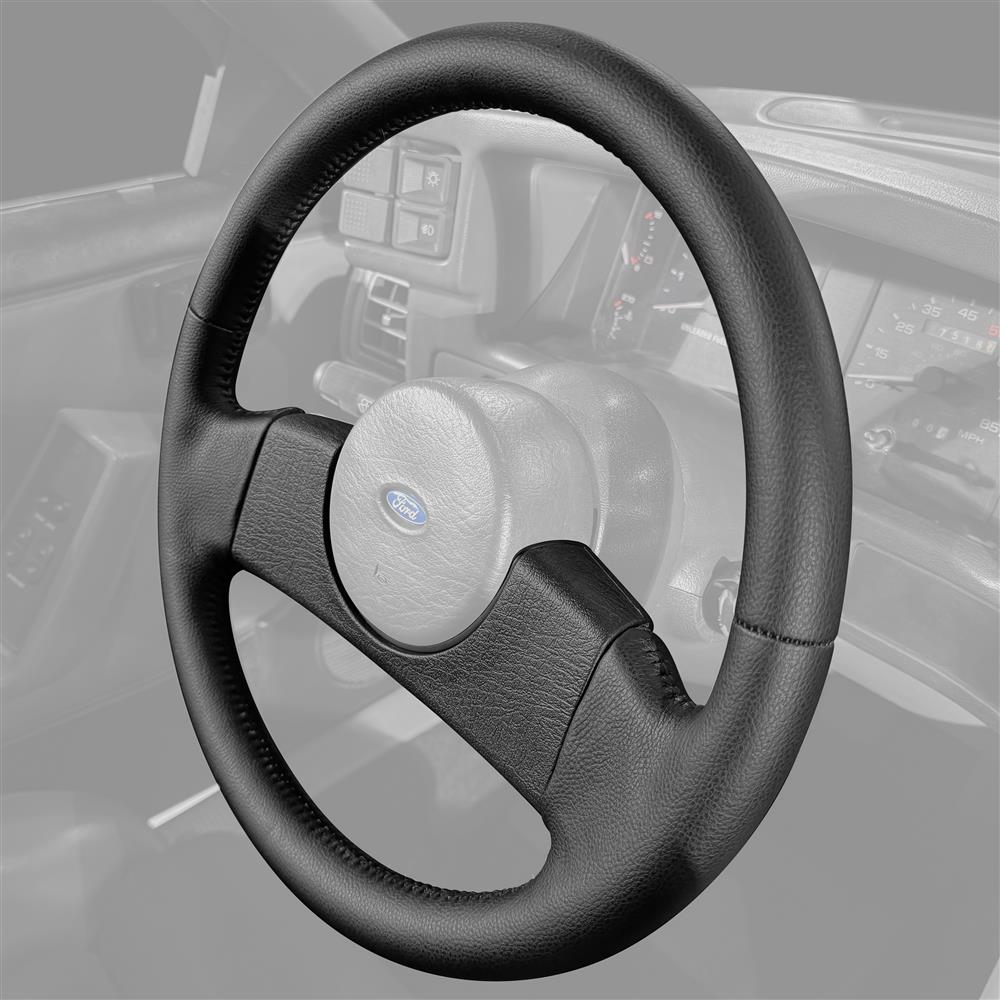 Mustang Factory Style Steering Wheel - Non-Cruise Control - Black (87-89)