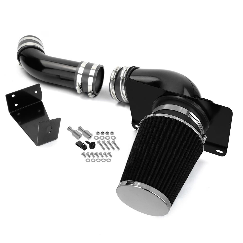 Mustang Fenderwell Cold Air Intake Kit - Black (89-93) 5.0