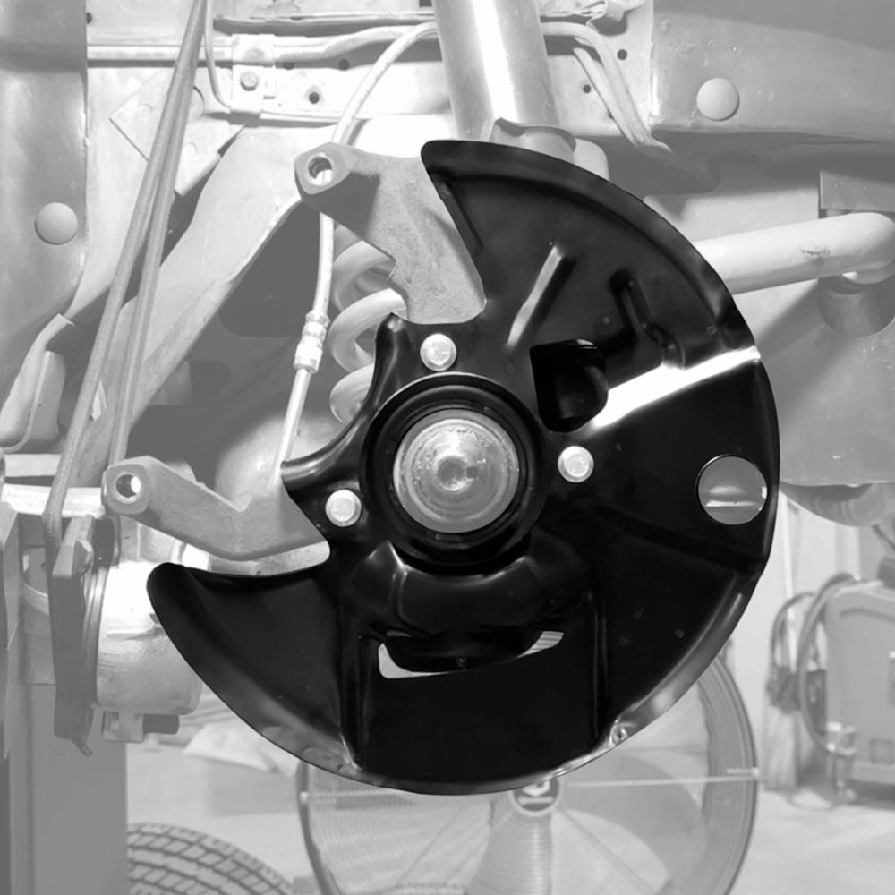 Mustang Front Brake Rotor Dust Shield Kit (87-93) 5.0