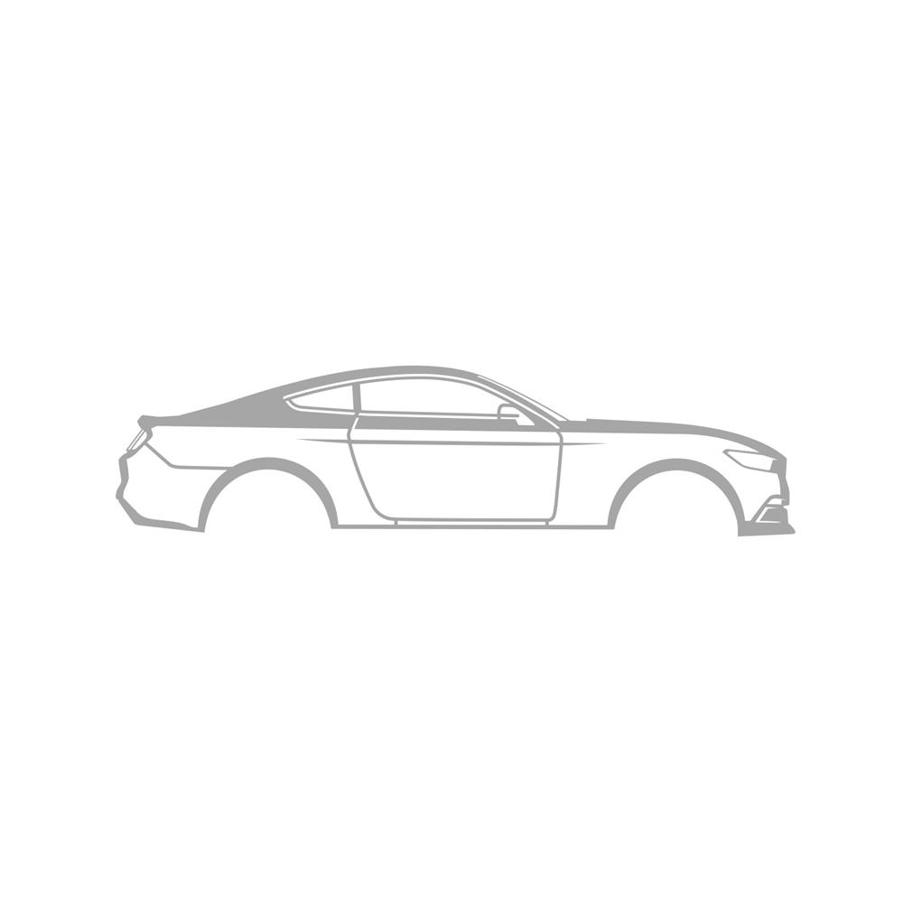 Mustang Silhouette Metal Wall Art (15-17) Coupe - LMR