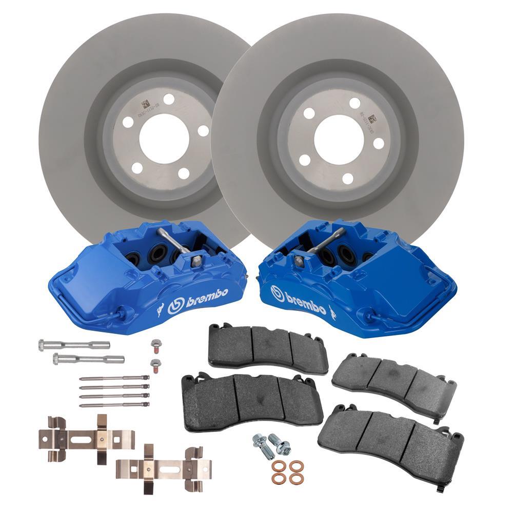 Mustang Performance Pack Front Brake Kit - 15.4" - Grabber Blue (24-26)