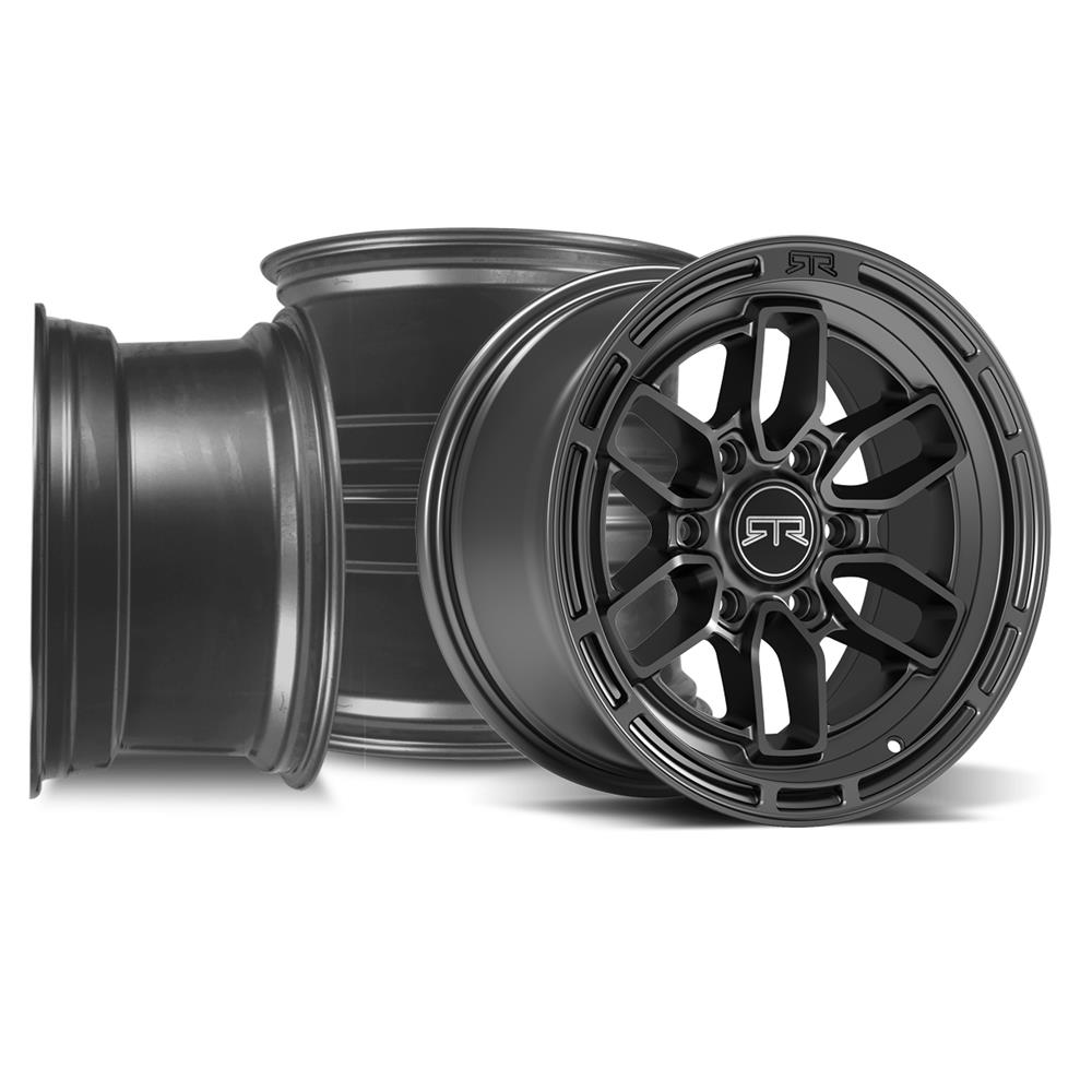 Raptor RTR Bronco Evo 6 Wheel Kit 17x9 - Liquid Charcoal (22-25)