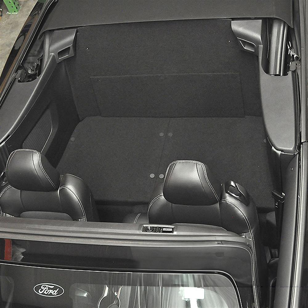 Shrader Mustang Rear Seat Delete - Black (15-26) Convertible
