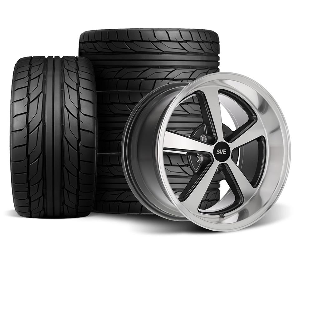 SVE Mustang 03-04 Mach 1 Style Wheel & Nitto Kit - 18x9/10 - Machined ...