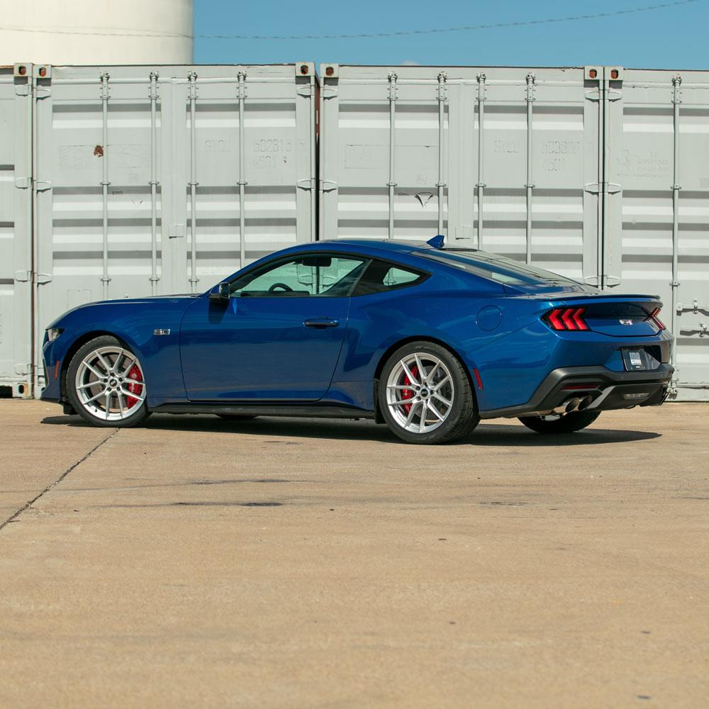 SVE Mustang DHP1 Wheel & Nitto Tire Kit - 19x10/11 - Matte Silver (24-26)