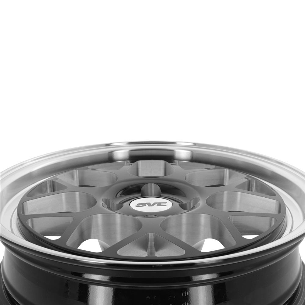 Mustang SVE 4 Lug Drag Comp Wheel - 17x4.5 - Gloss Black | 79-93