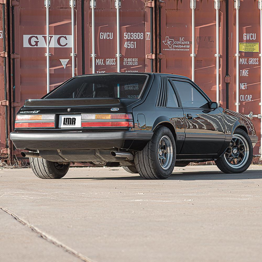 SVE Mustang 4 Lug Drag Comp Wheel & Tire Kit - 17x4.5 & 15x10 - Gloss ...