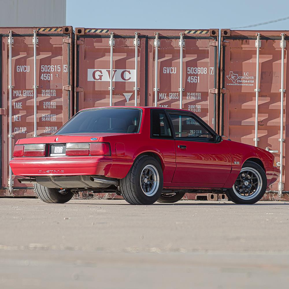 SVE Mustang 4 Lug Drag Comp Wheel & Tire Kit - 17x4.5 & 15x10 - Gloss ...