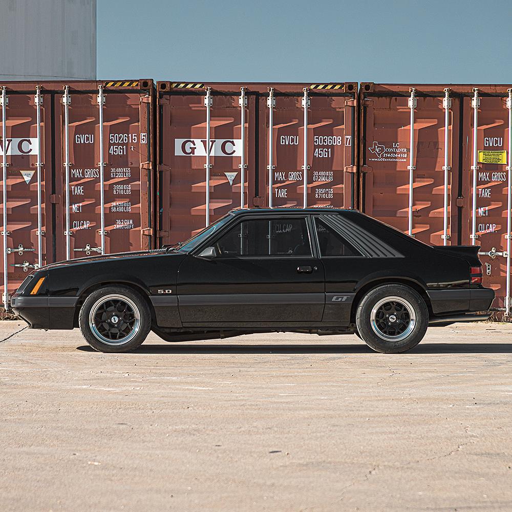 SVE Mustang 4 Lug Drag Comp Wheel & Tire Kit - 17x4.5 & 15x10 - Gloss ...