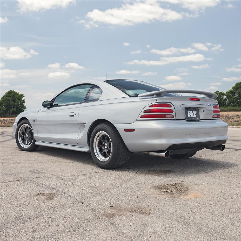 SVE Mustang Drag Comp Wheel & Tire Kit - 17x4.5 & 15x10 - Gloss Black ...